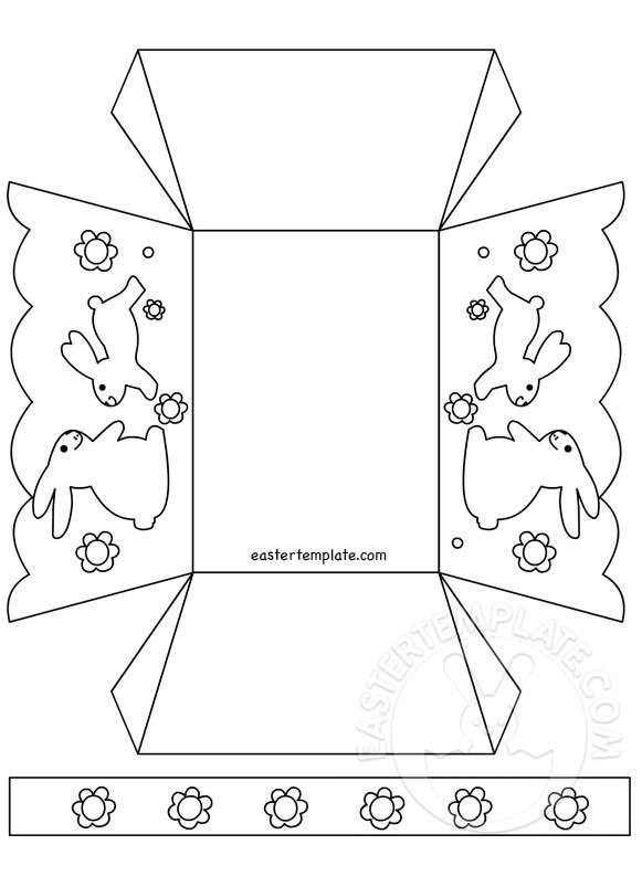 Paper Easter Basket Coloring Page Easter Template