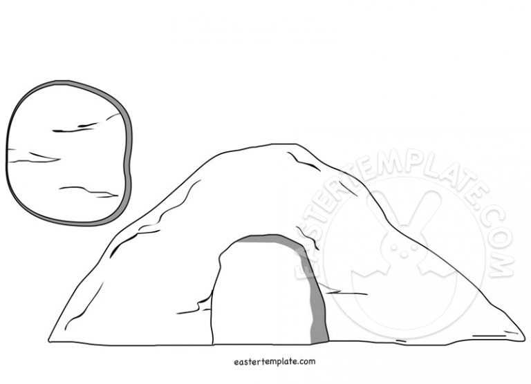 Resurrection Craft - Empty Tomb template - Easter Template