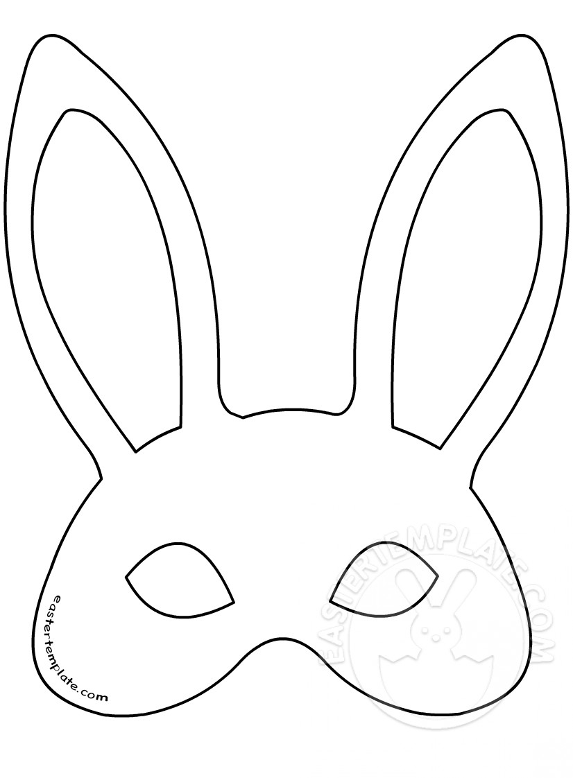 Printable Bunny Face Template