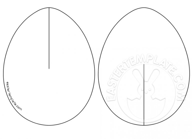 3D Easter Egg Template - Easter Template