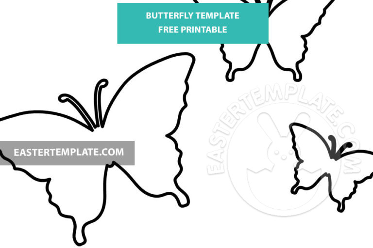 Simple Butterfly Template - Easter Template