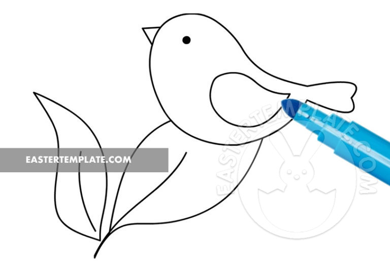 Little Bird template - Easter Template