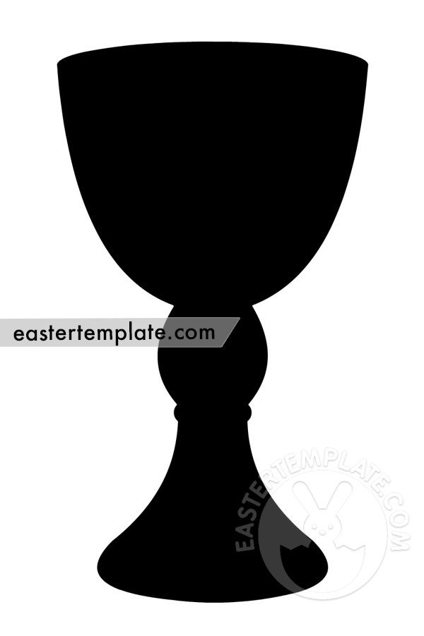 Communion Chalice Silhouette - Easter Template