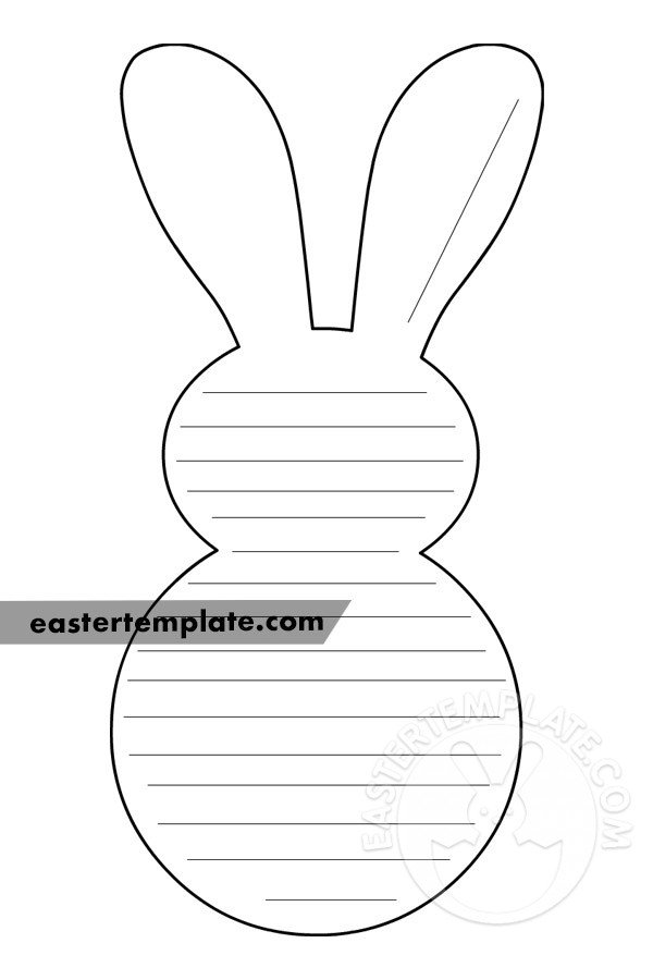Easter Bunny Writing Paper - Easter Template