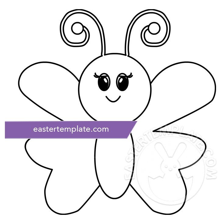 Cute Butterfly Outline Cute Butterfly Outline