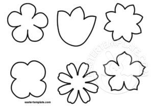 Easter Flowers Template - Easter Template
