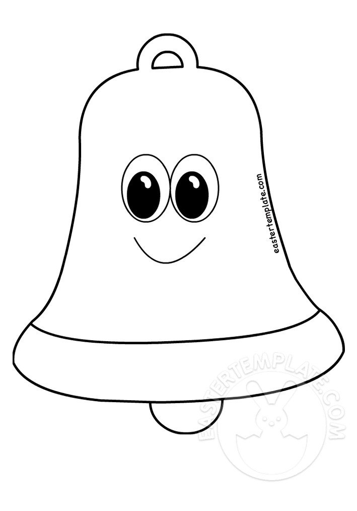 Bell with face - Easter Template