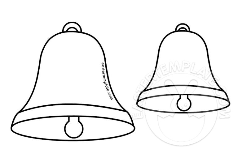 Bells outline - Easter Template