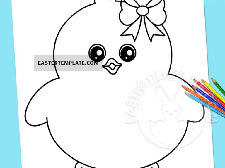 Easter Chick Template - Easter Template