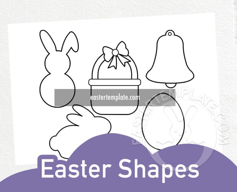 Easter Shapes - Easter Template