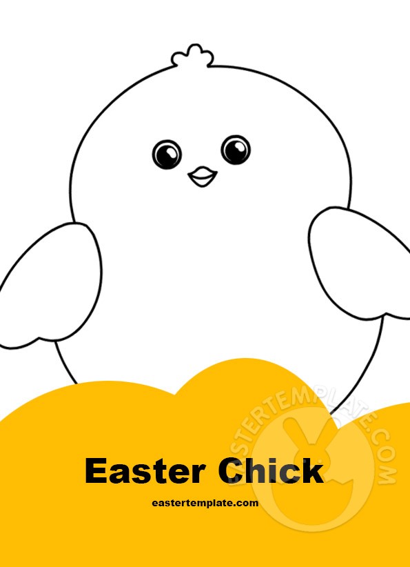 Easter Chick Template - Easter Template