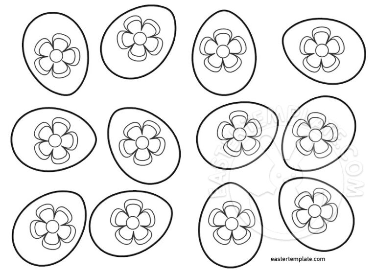 Pattern Easter egg - Easter Template