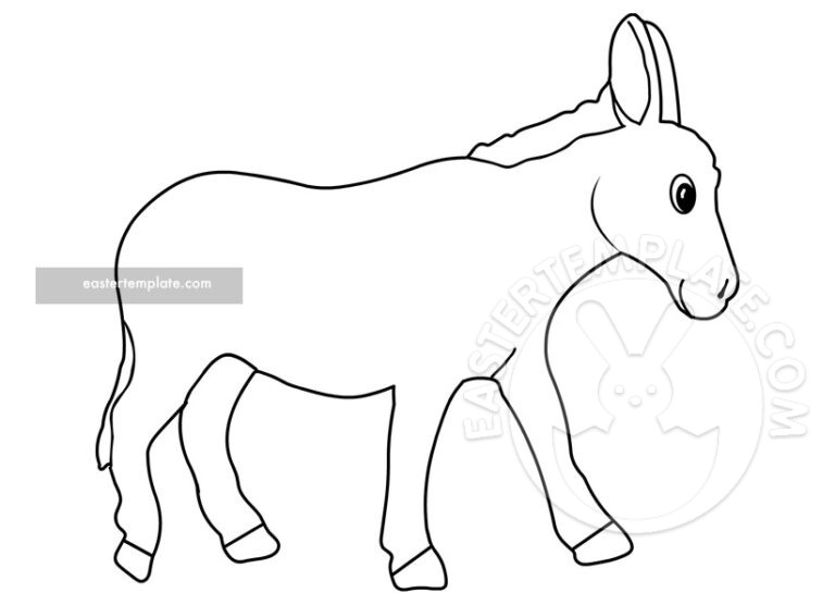 Donkey - Easter Template