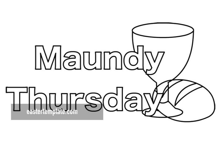 Maundy Thursday - Easter Template