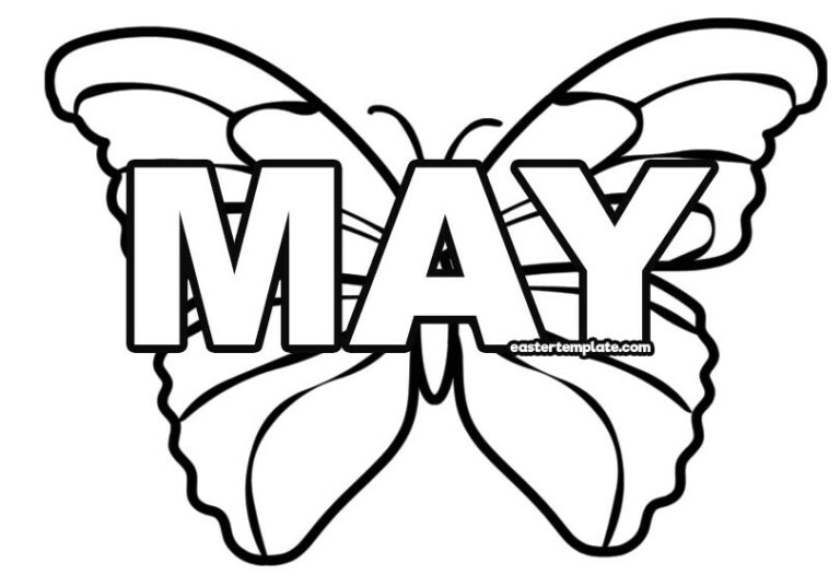 May - Easter Template