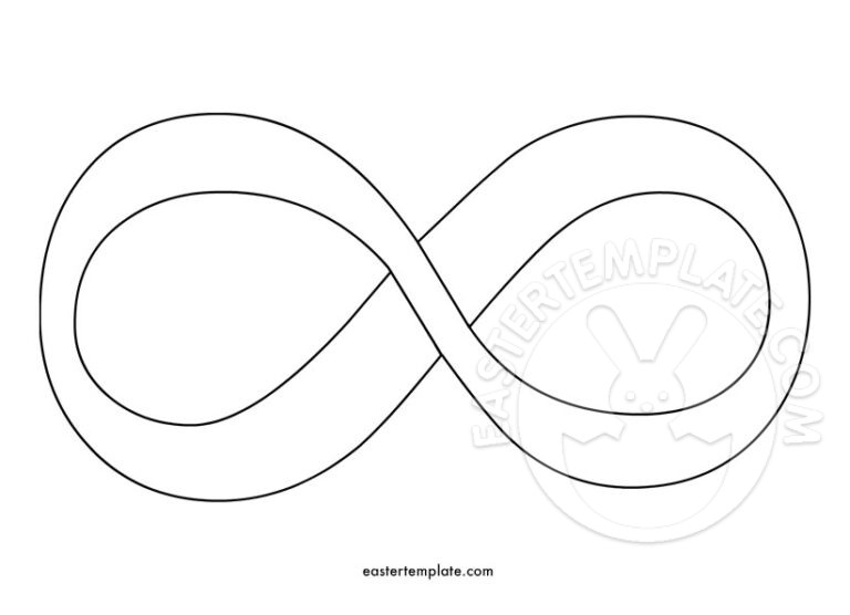Infinity symbol - Easter Template