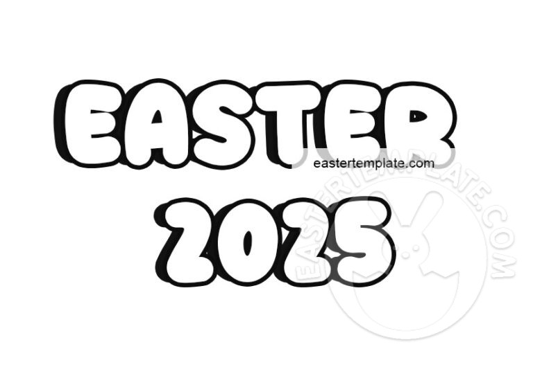 Easter 2025 date - Easter Template