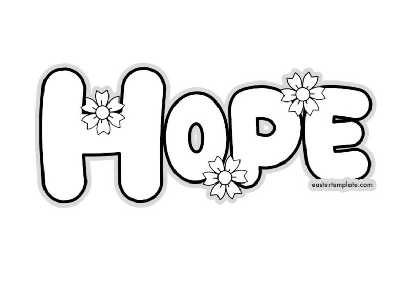 Hope - Easter Template
