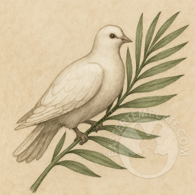 Dove Template - Easter Template
