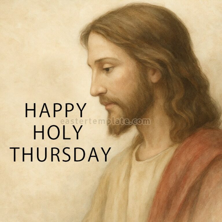 Happy Holy Thursday - Easter Template